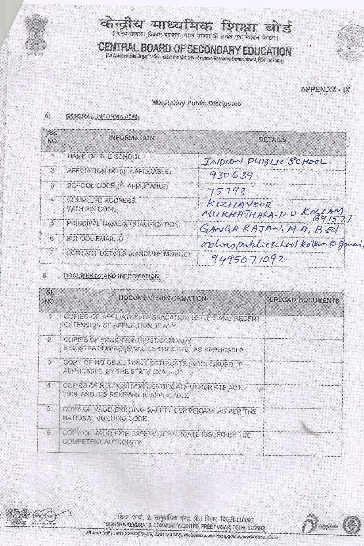 SCHOOL CIRCULARS – indianpublicschoolkollam